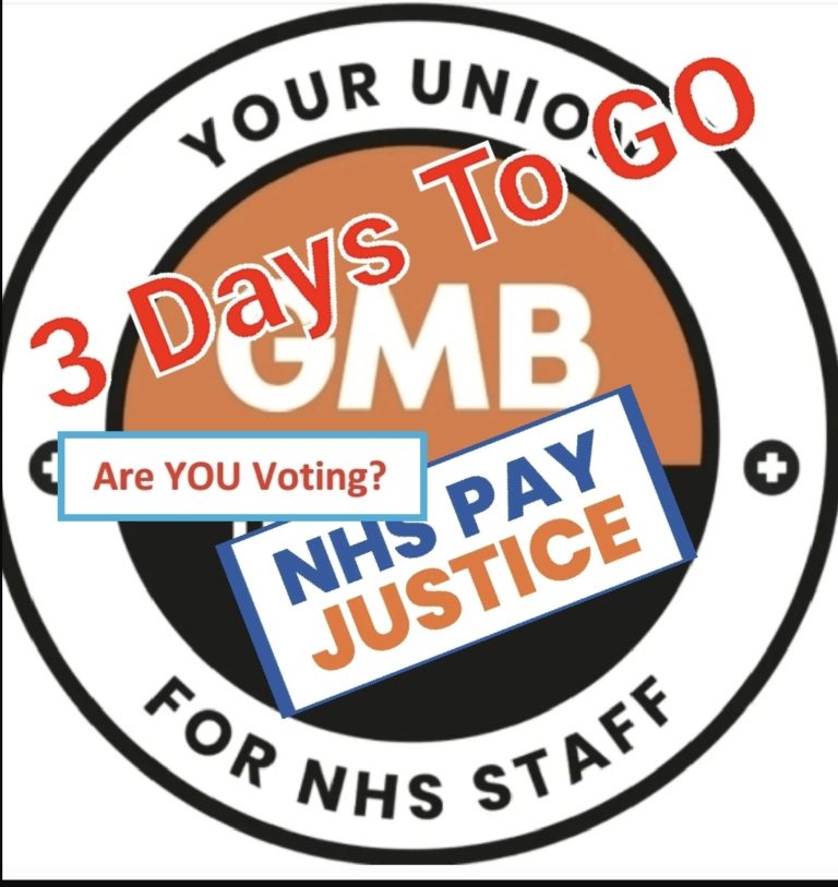 ARE YOU VOTING? | GMB Branch of the North East Ambulance Service NHS ...